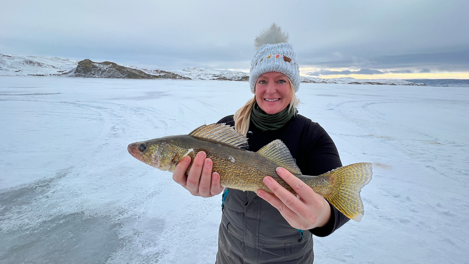 Lake Diefenbaker Guided Ice Fishing - How sleeping in an Ice Shack ...